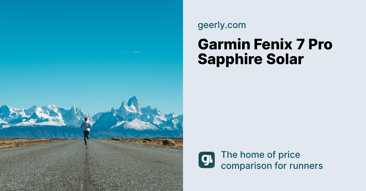 Garmin Fenix 7 Pro Sapphire Solar | Impartial reviews & price ...