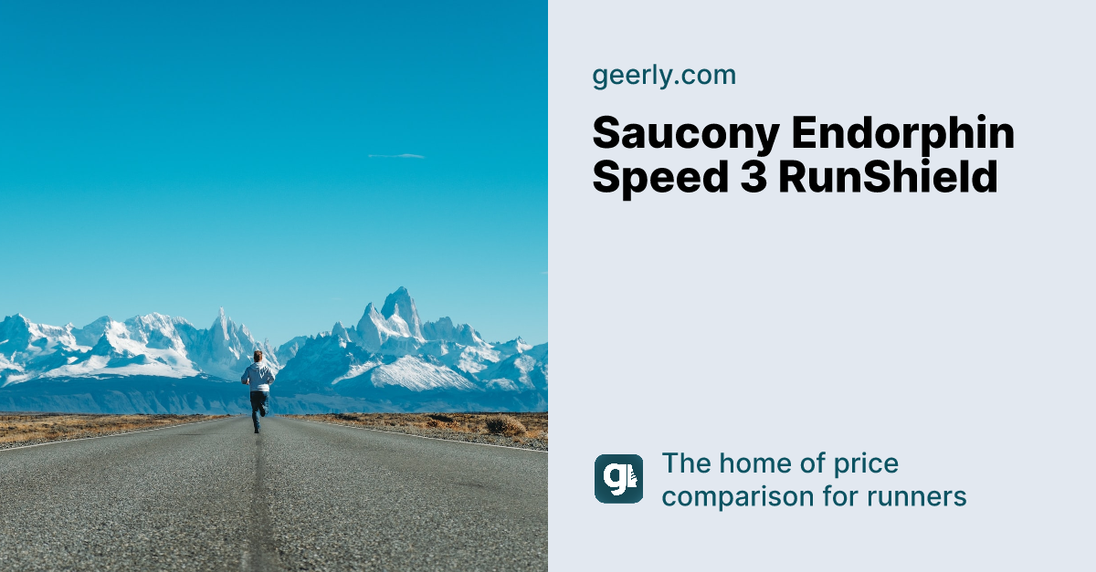 Saucony Endorphin Speed 3 RunShield - men's & women's running shoe ...