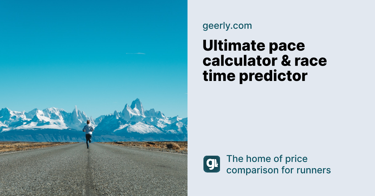 Running pace calculator & race predictor | geerly 👟